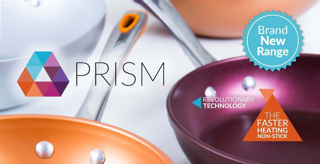 Get half an hour back each day with our new range of Prism pans – Prestige