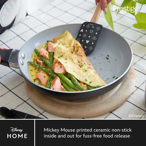 Disney Monochrome Mickey Mouse: Ceramic Non-Stick Frying Pans - Twin P ...
