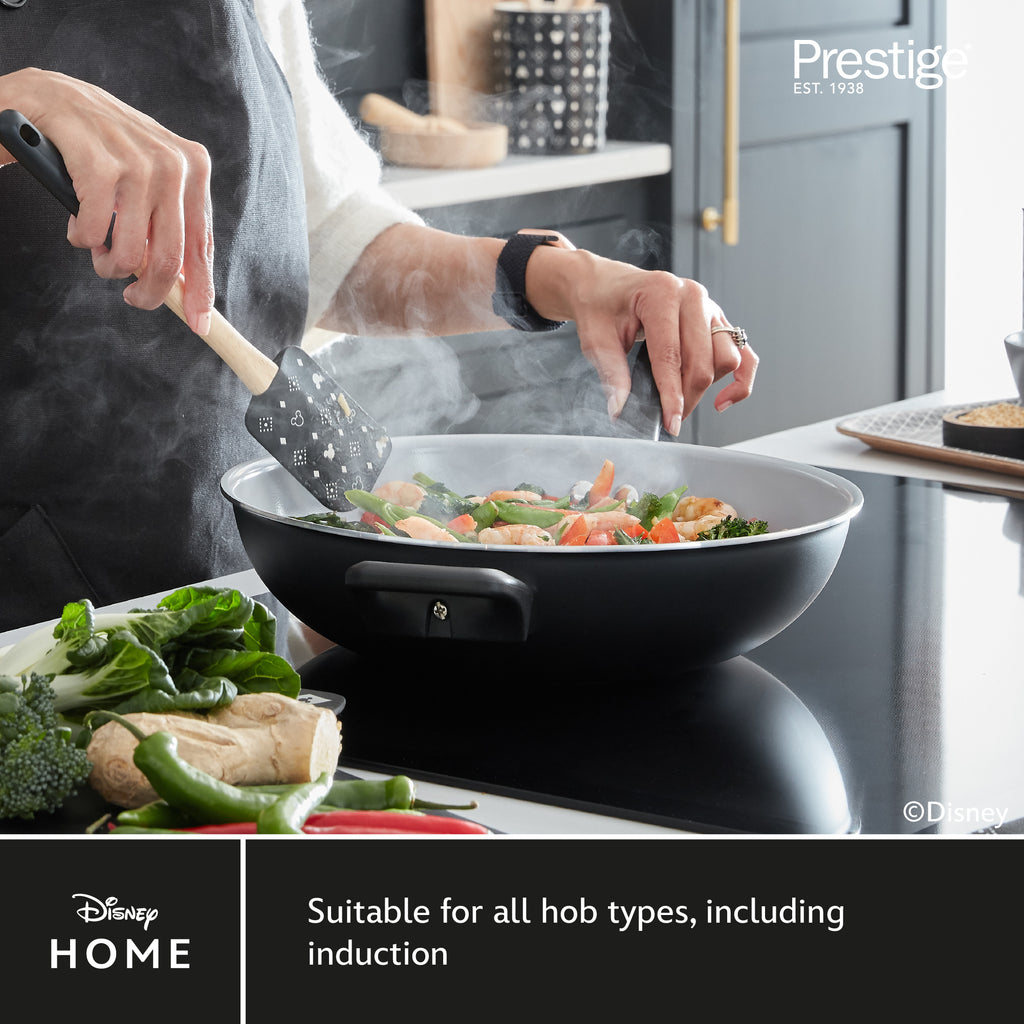 Disney Monochrome Mickey Mouse: Ceramic Non-Stick Frying Pans - Twin P ...