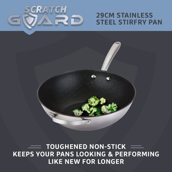 Prestige Scratch Guard Non Stick Stainless Steel Stir Fry | Scratch ...