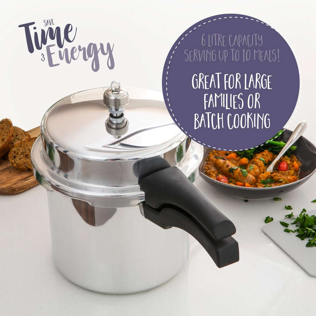 High Dome Iconic Aluminium Pressure Cooker - 6L | Prestige