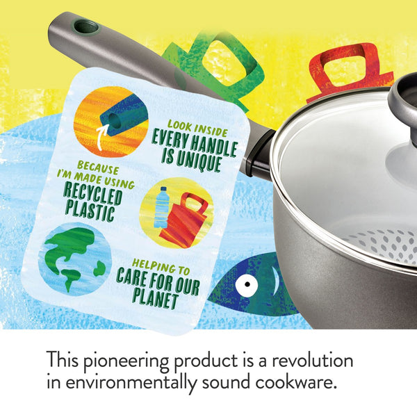 Earth Pan | Eco Friendly Saucepans | 3 Piece Non-Stick Set | Prestige UK